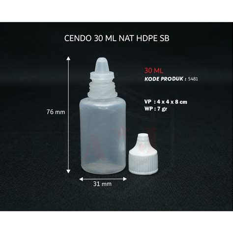 Jual Botol Tetes 30 Ml Sumple Bolong Botol Tetes 30 Ml Natural