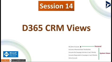 Session 14 D365 Crm Views Youtube