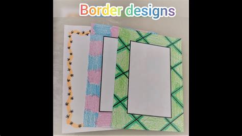 Easy And Beautiful Border Design Ideas Project Border Designs YouTube