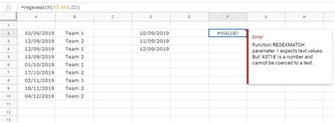 Regexmatch Dates In Google Sheets Single Multiple Match