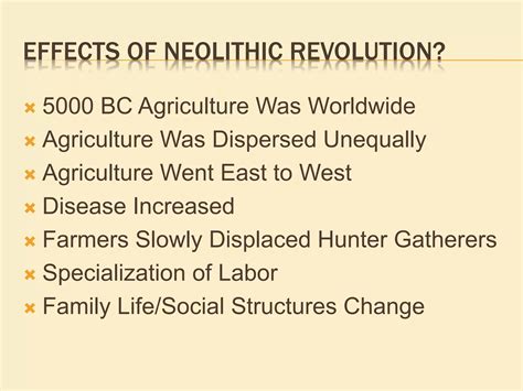 World History Neolithic Revolution Pptx