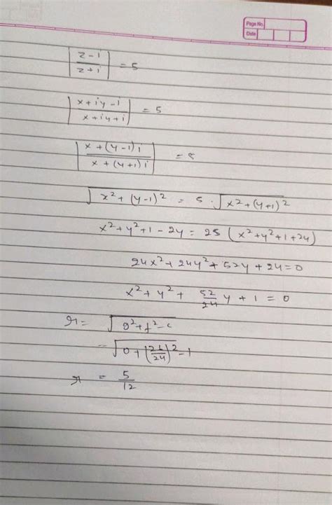 "The radius of the circle ( left| frac { 2 } { z + i } right| = 5 ) is ...