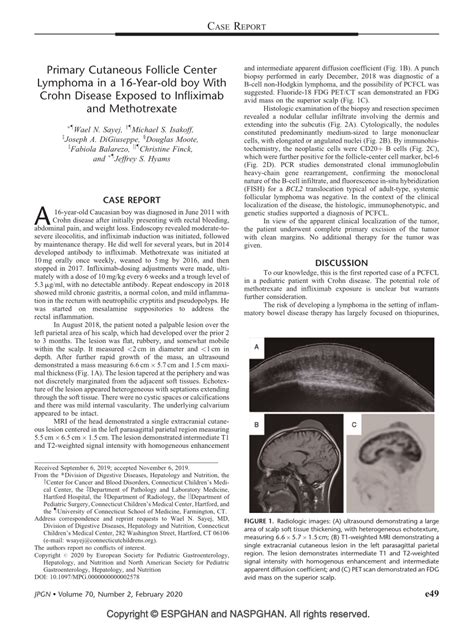 Pdf Primary Cutaneous Follicle Center Lymphoma In A 16 Year Old Male