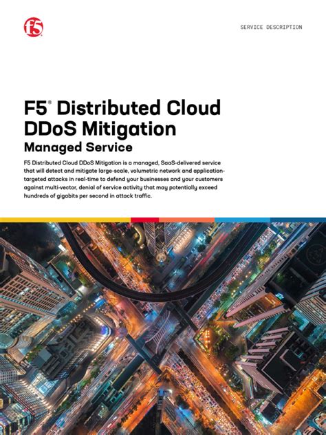 F5 Distributed Cloud Ddos Mitigation Managed Service Pdf Denial Of Service Attack Computer