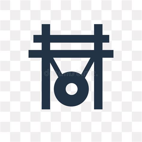 Gong Vector Chinese Lunar New Year Solid Style Icon Stock Vector Illustration Of Solid