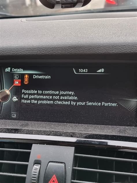 X3 F25 X Drive Diesel Auto Drive Train Error Rbmwtech