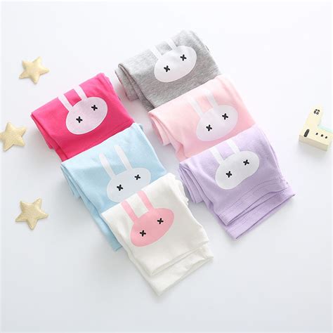 Badu Bg Момичета летни клинове със заек детски панталони с дължина до коляното панталони с