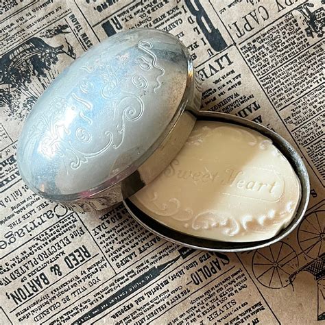 Vintage Soap Tin And Soap Bar Etsy