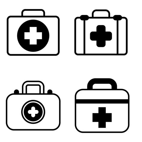 Botiquín De Primeros Auxilios Icono Vector Cet Colección De Signos De