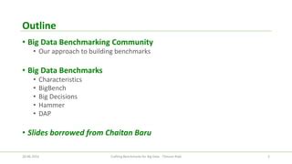 Crafting Bigdatabenchmarks PPT