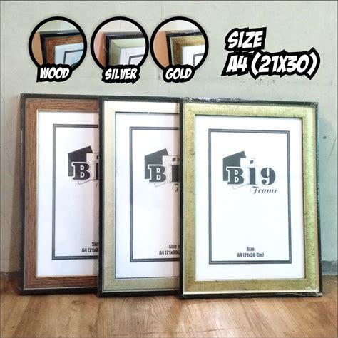 Jual Bingkai Foto A4 21x30cm PAKAI KACA GROSIR Pigura Frame Foto