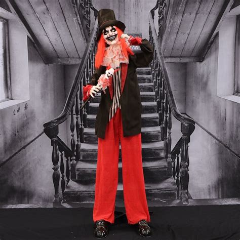 Haunted Hill Farm 558 Ft Freestanding Talking Lighted Grimaldi Clown
