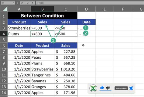 Advanced Filters And Between Condition Excel And Adam