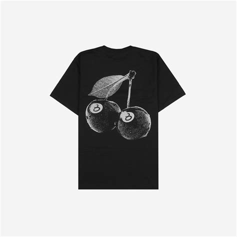 스투시 체리 티셔츠 블랙 Kream