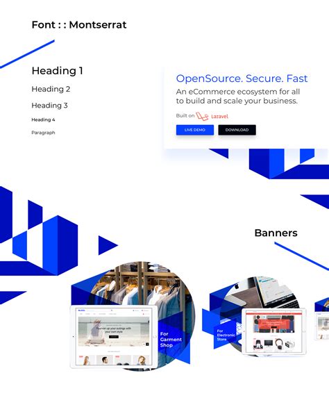 bagisto laravel ecommerce website behance