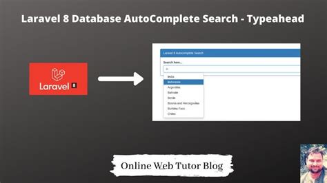 Laravel 8 Database Autocomplete Search Using Typeahead Uonlinewebtutor