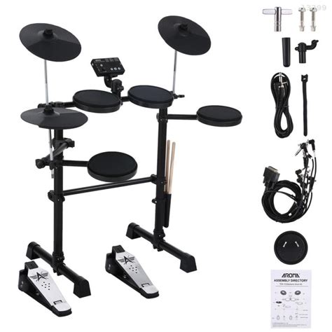 Electric Drum Set 8 Piece Electronic Drum Kit For Adult Beginner With