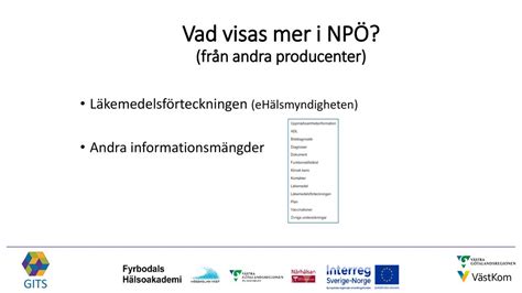 NPÖ Nationell patientöversikt ppt ladda ner