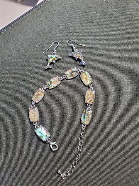 Набір браслет і сережки перламутр — ціна 100 грн у каталозі Комлекти Купити аксесуари за