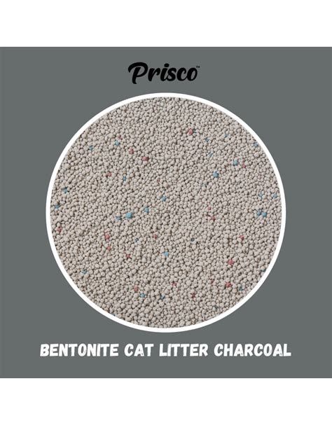 Prisco Bentonite Cat Litter 10l Charcoal