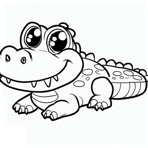 Desenhos De Crocodilo Kawaii Para Colorir E Imprimir Colorironline
