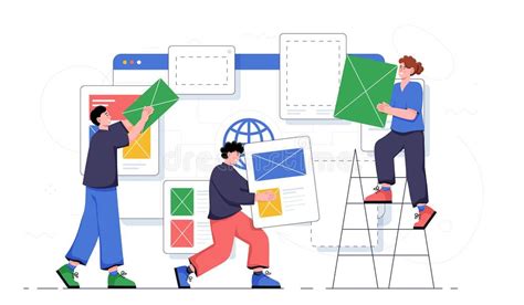 create web page design vector stock vector illustration of creating
