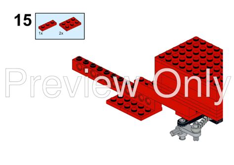 Lego Moc Red Combine Harvester By Treckerfahrer123 Rebrickable