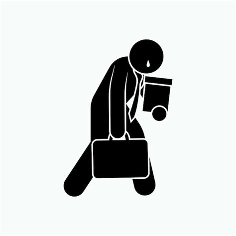 Premium Vector Fired Employee Icon Jobless Symbol Vector A Man With A