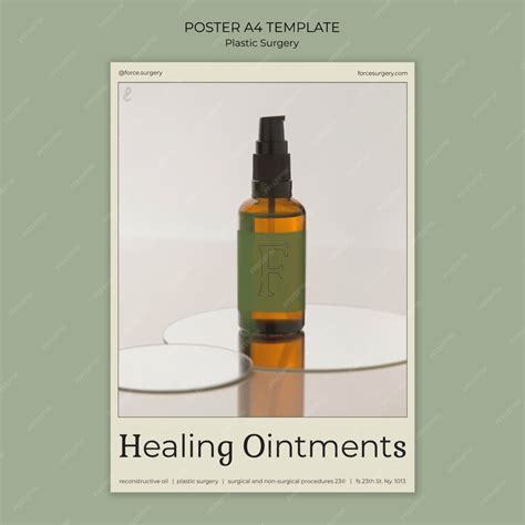 성형 수술 포스터 템플릿 무료 Psd 파일