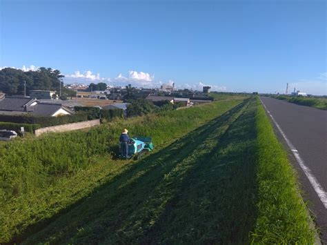 堤防除草 宮部造園土木株式会社 公共工事 造園工事