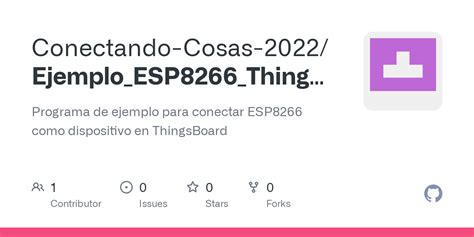 GitHub Conectando Cosas 2022 Ejemplo ESP8266 ThingsBoard Programa De Ejemplo Para Conectar