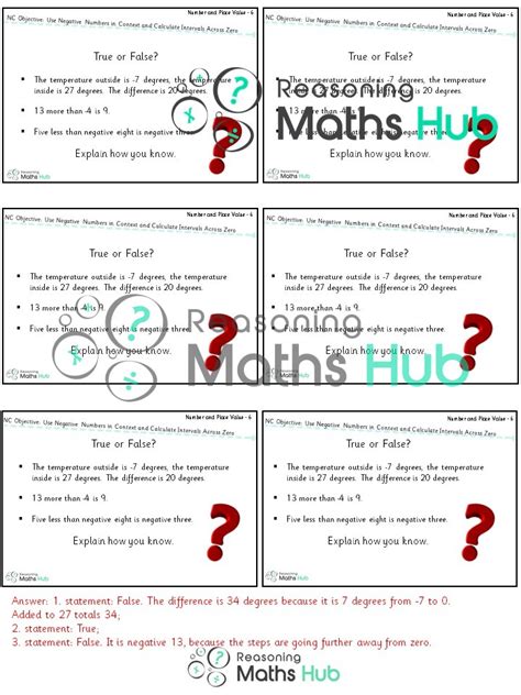 use negative numbers in context and calculate intervals across zero