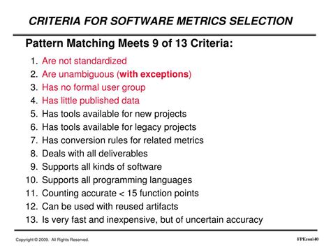 Ppt Using Function Point Metrics For Software Economic Studies
