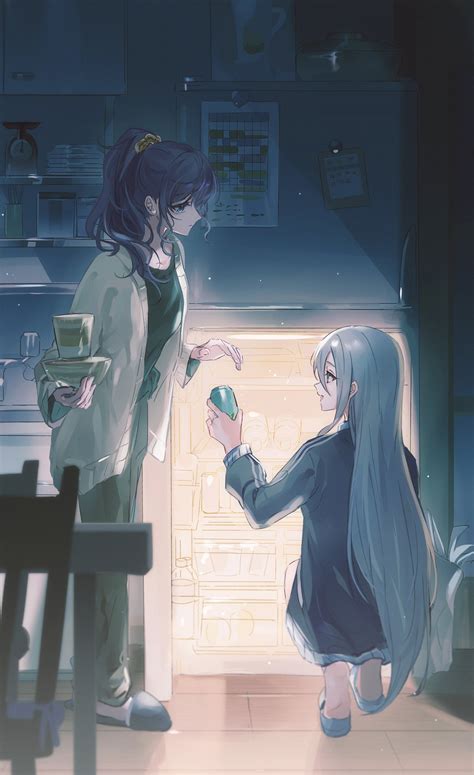Asahina Mafuyu And Yoisaki Kanade Project Sekai Drawn By Haku Wi