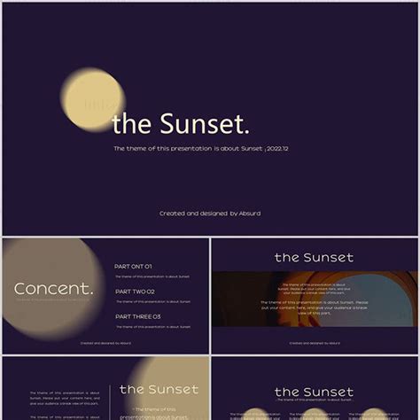 The Sunset Powerpoint Template