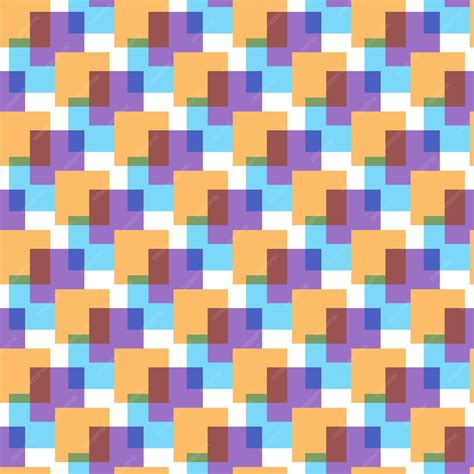 Premium Vector Seamless Color Geometric Pattern Of Squares For Texture Textiles Packaging And