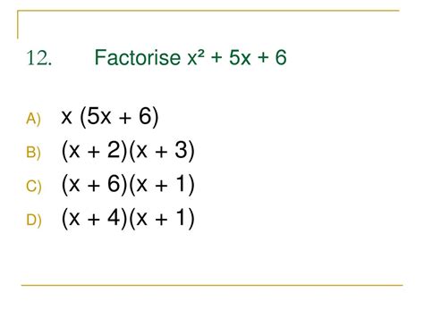 1 Expand Brackets 2 Factorise Ppt Download