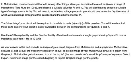 In MultisimLive Construct A Circuit That Will Among Chegg Com