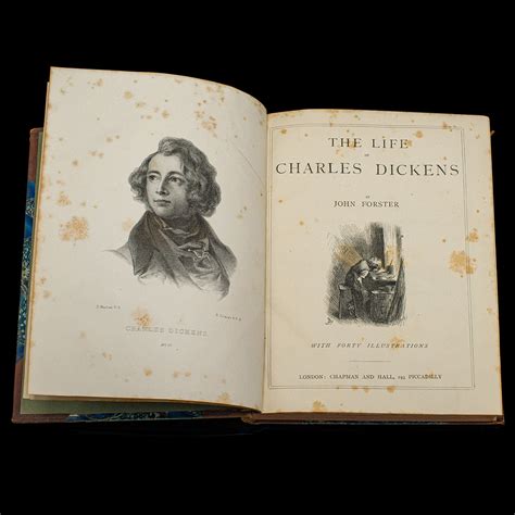 Antique Book The Life Of Charles Dickens Biography English C1880