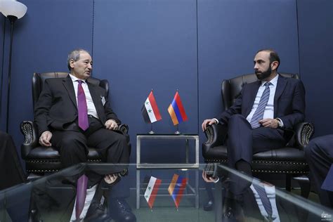 Հանդիպել են Հայաստանի և Սիրիայի ԱԳ նախարարները