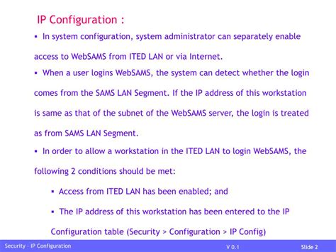 PPT Security IP Configuration PowerPoint Presentation Free Download ID