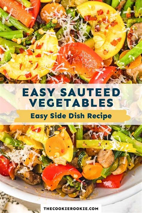 Sautéed Vegetables Recipe The Cookie Rookie®