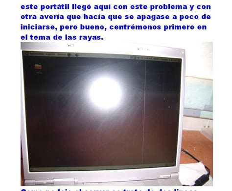 El rincón de los portátiles Reparar rayas verticales en pantalla