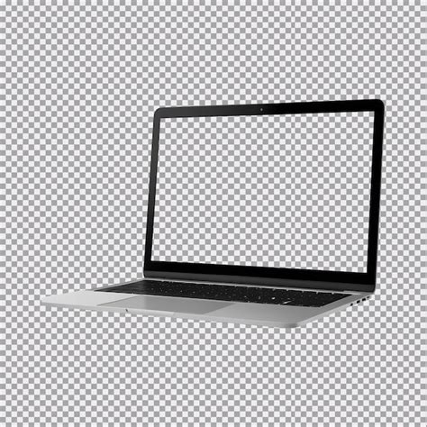 Realistic Laptop Mockup Premium AI Generated PSD