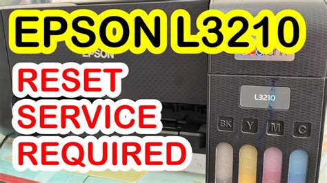 Epson L Service Required How To Reset Youtube