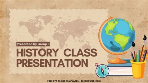 Free Canva Template Fun History Class Ppt Slides Templates