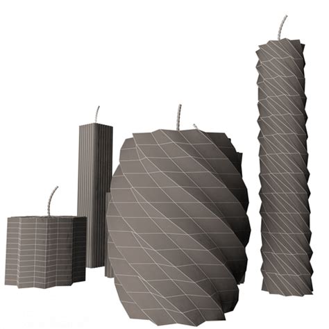 3d Printed Candle Collection By Xaqani Ahmadov Pinshape