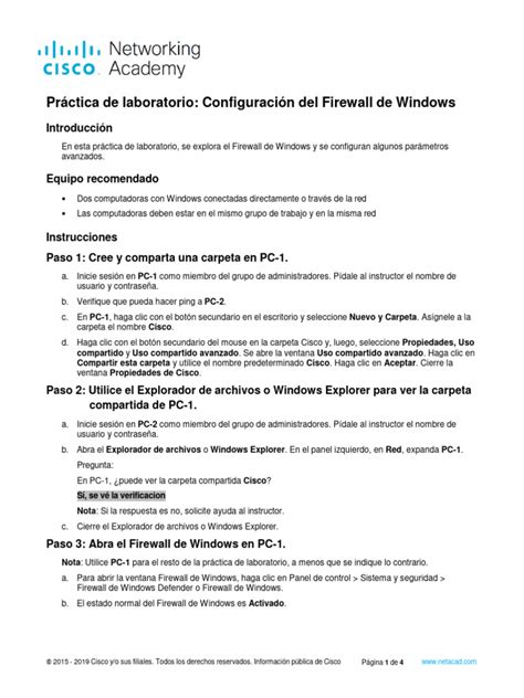 Practico 4 Configuración De Firewall Pdf Cortafuegos Informática Ventana Informática