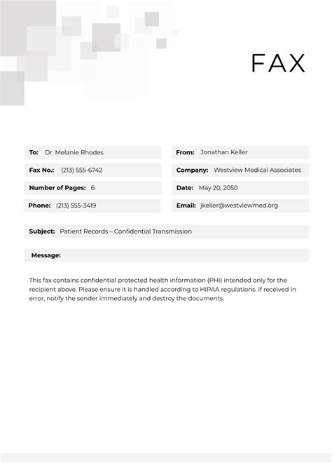 Free Fax Cover Page Templates Edit Online And Download