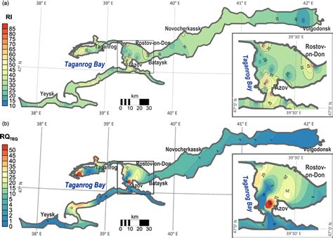Spatial Distribution Of Cumulative Ecological Risk Indices In Topsoils